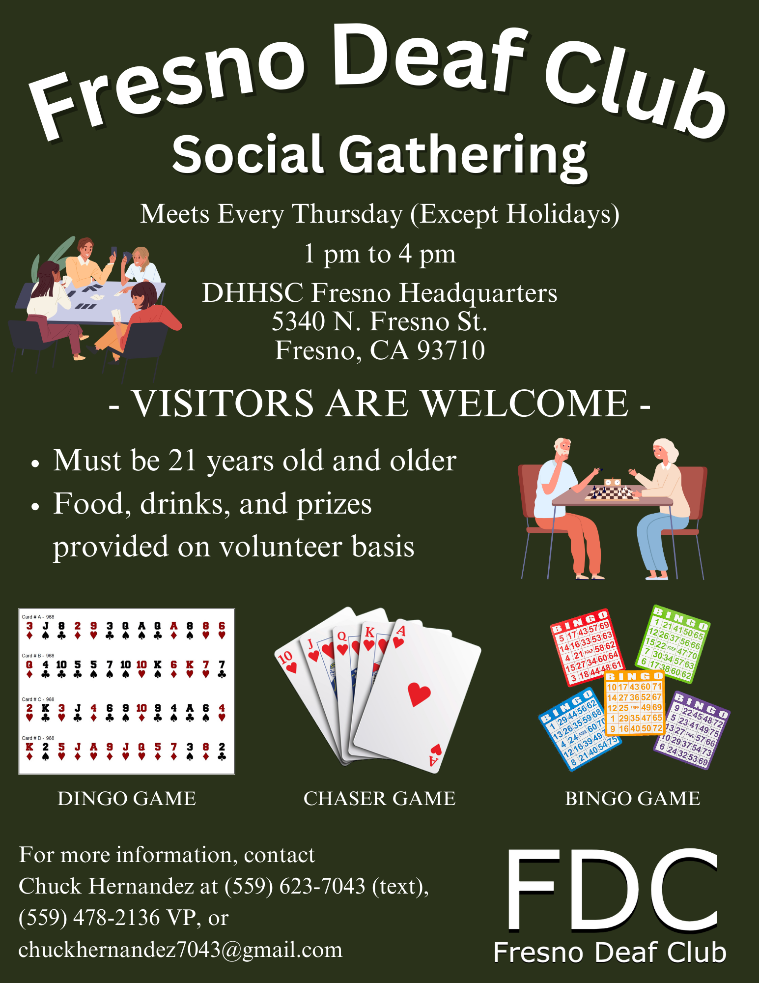 Fresno Deaf Club – Social Gathering – Deaf and Hard of Hearing Service ...